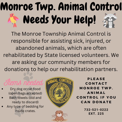 Animal Control – Monroe Township Police Department